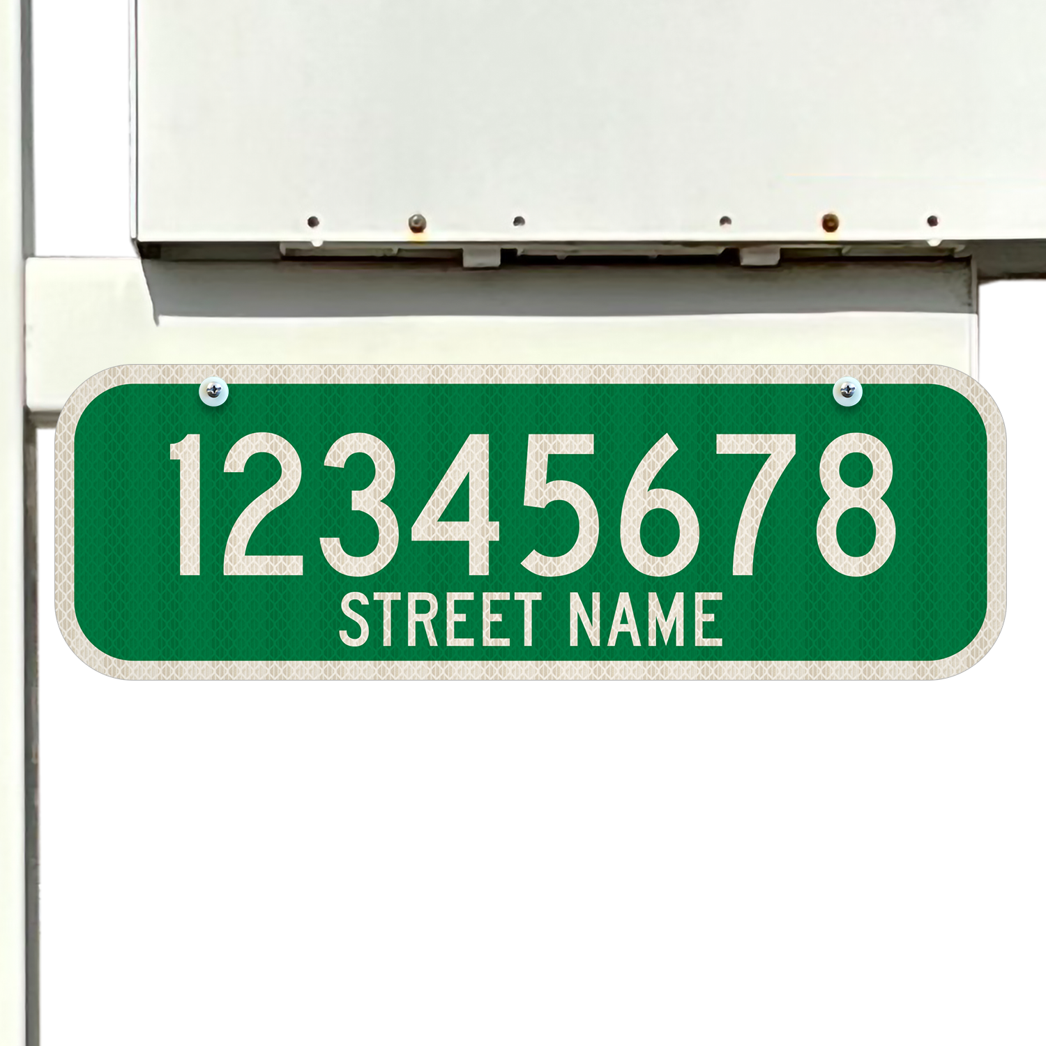 Horizontal 911 Address Sign With Street Name, SKU: K2-3681