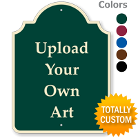 Designer Palladio Sign - Custom Text, Motif | Fast Shipping, SKU: K-3464-B