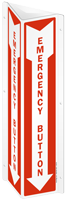 Emergency Button Sign - 3D Projecting Emergency Sign, SKU: S-8774